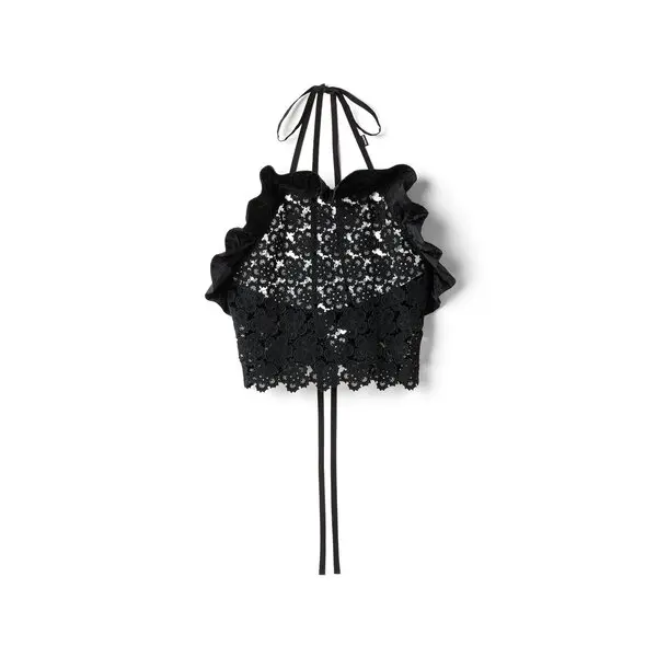 Miu Miu Macramé Pinafore Top