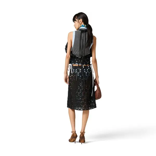 Miu Miu Macramé Pinafore Top