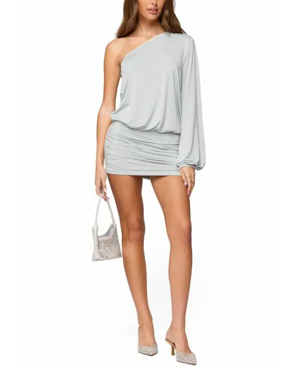 EDIKTED Athelia One Shoulder Mini Dress