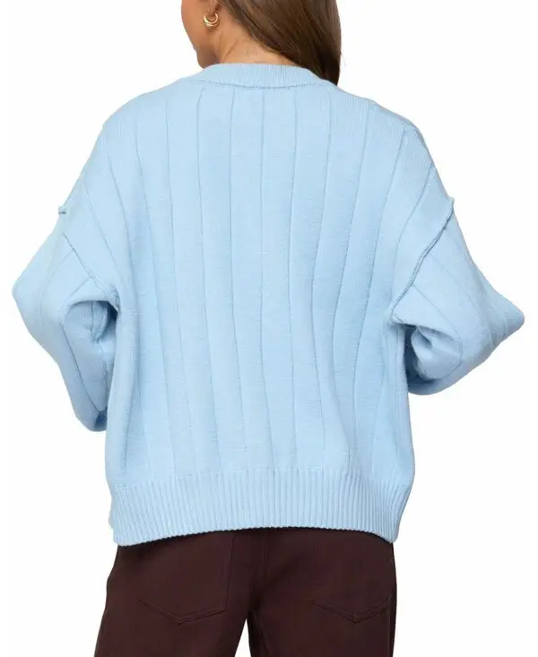EDIKTED Joanie Wide Ribbed Knit Cardigan