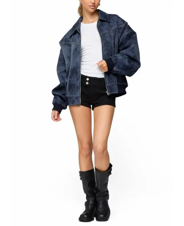EDIKTED Oversized Bomber Jacket