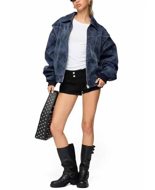 EDIKTED Oversized Bomber Jacket