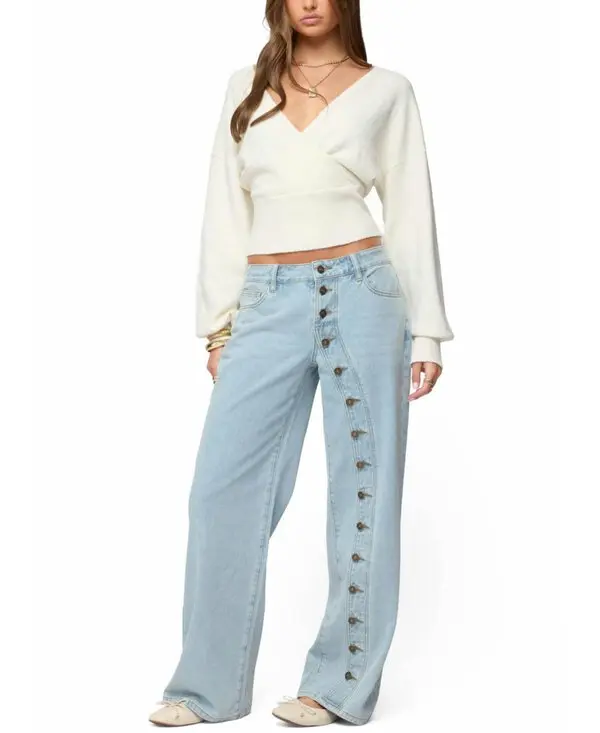 EDIKTED Adison Low Rise Baggy Jeans