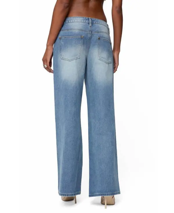 EDIKTED Frye Distressed Baggy Jeans