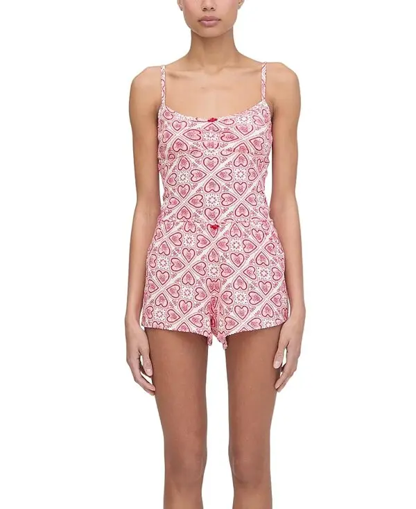 Hill House Home The Sadie Pointelle Pj Set - White Patchwork Doily Heart