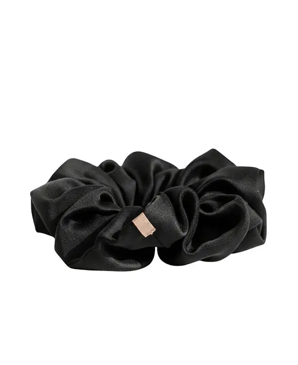 Lunya Silk Classic Scrunchie - Immersed Black