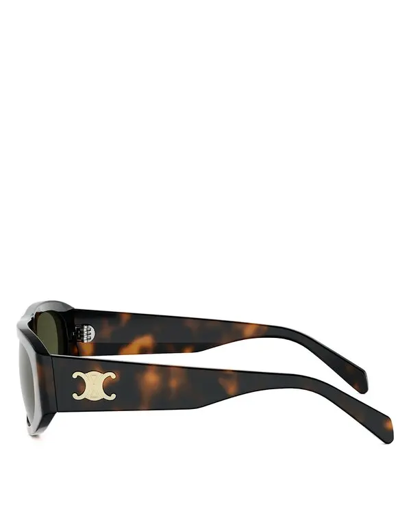 Celine Triomphe Square Sunglasses, 55mm