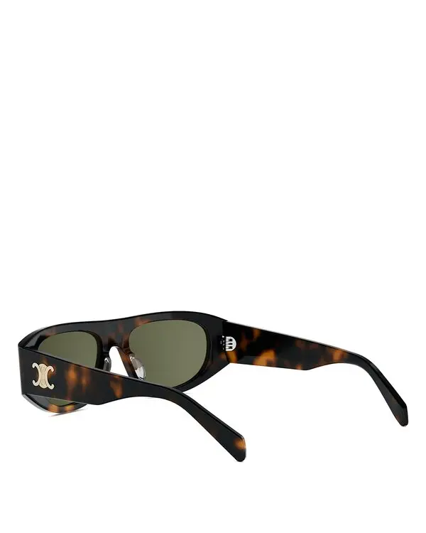 Celine Triomphe Square Sunglasses, 55mm