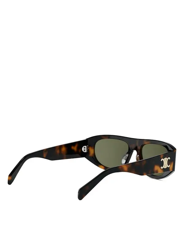 Celine Triomphe Square Sunglasses, 55mm