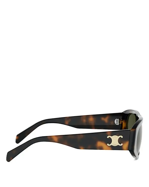 Celine Triomphe Square Sunglasses, 55mm