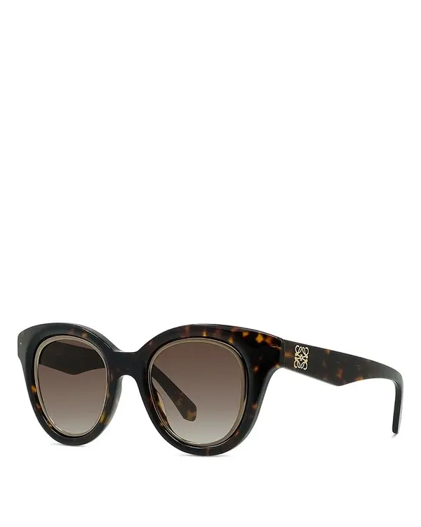 Loewe Round Sunglasses, 51.5mm - Classic Havana/brown