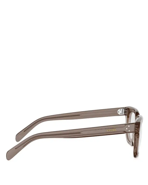 Celine Triomphe Cat Eye Eyeglasses - Shiny Transparent Brown