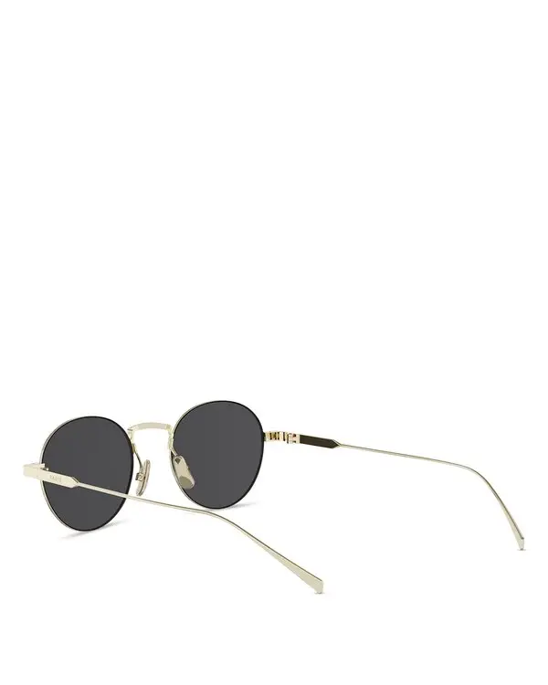 Celine Metal Round Sunglasses - Gold/solid Smoke Lens