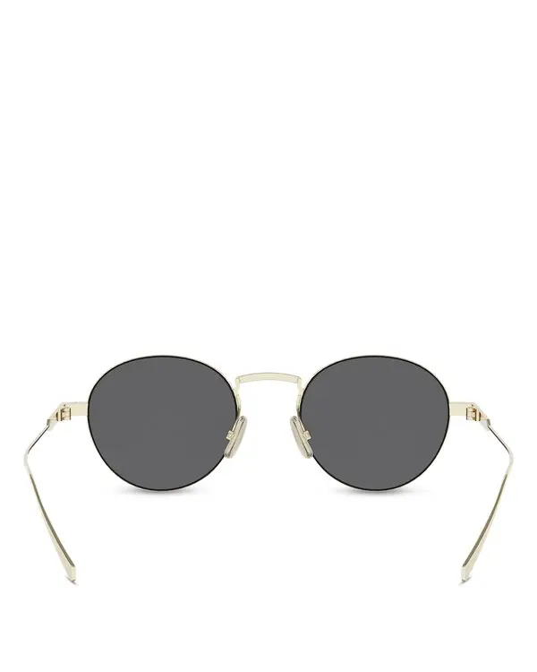 Celine Metal Round Sunglasses - Gold/solid Smoke Lens