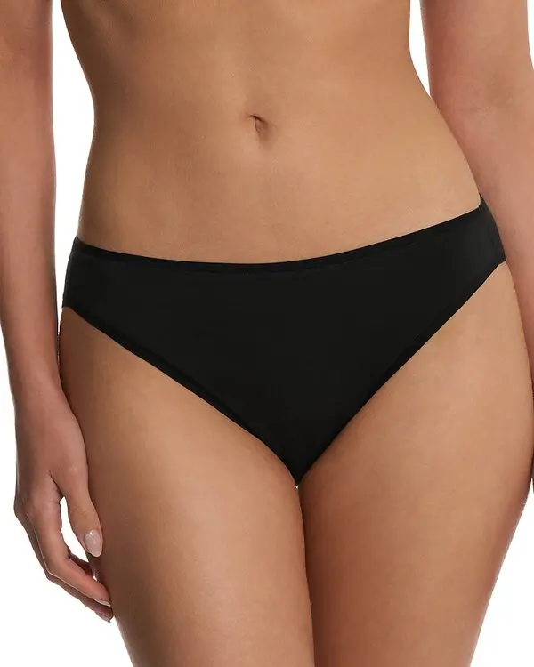 Natori Bliss Bare Cotton Bikini, Pack Of 3 - Black