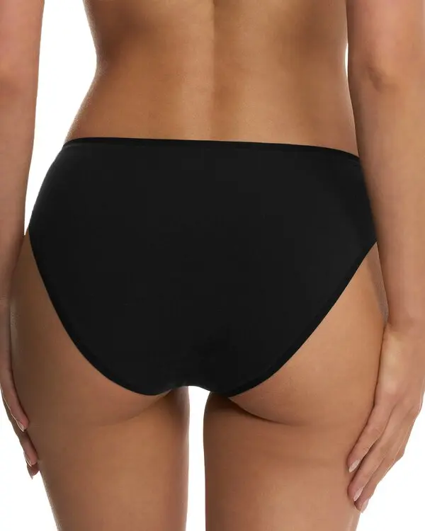 Natori Bliss Bare Cotton Bikini, Pack Of 3 - Black
