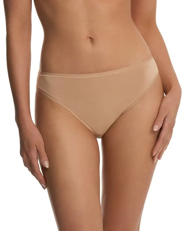 Natori Bliss Bare Cotton Bikini, Pack Of 3 - Cafe