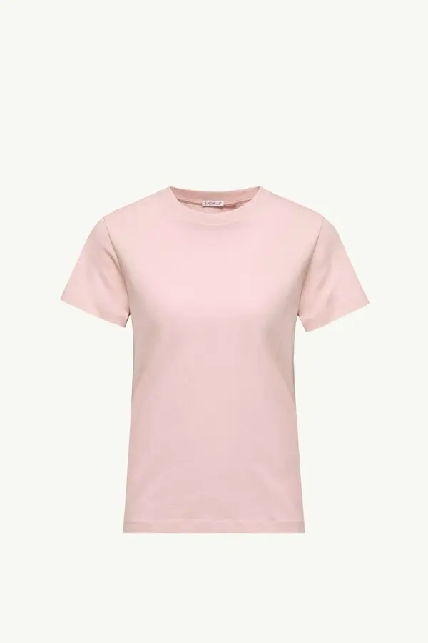 Moncler Embroidered Logo T-shirt - Pink