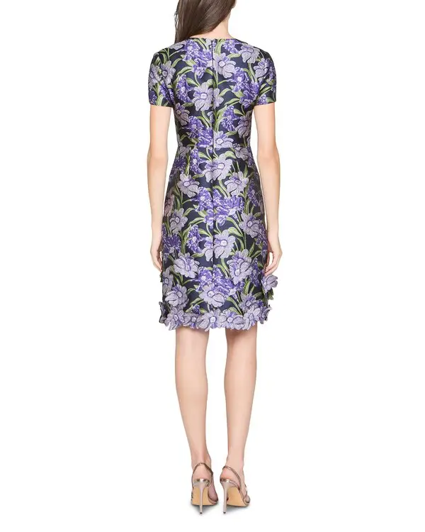 Theia Jacquard Dress