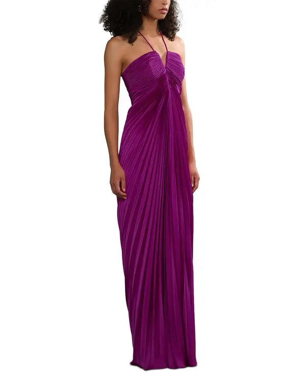 AMUR Ionea Pleated Gown