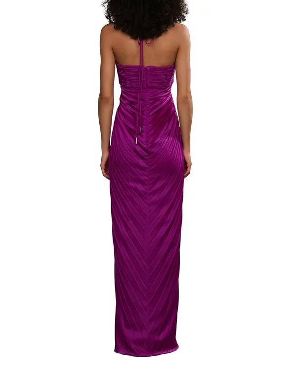 AMUR Ionea Pleated Gown - Nectar