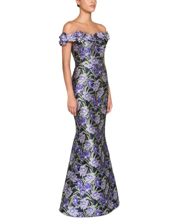 Theia Olyssia Off-the-shoulder Gown