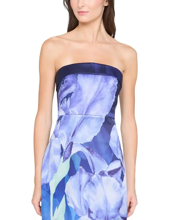 Theia Cyrilla Strapless Column Gown