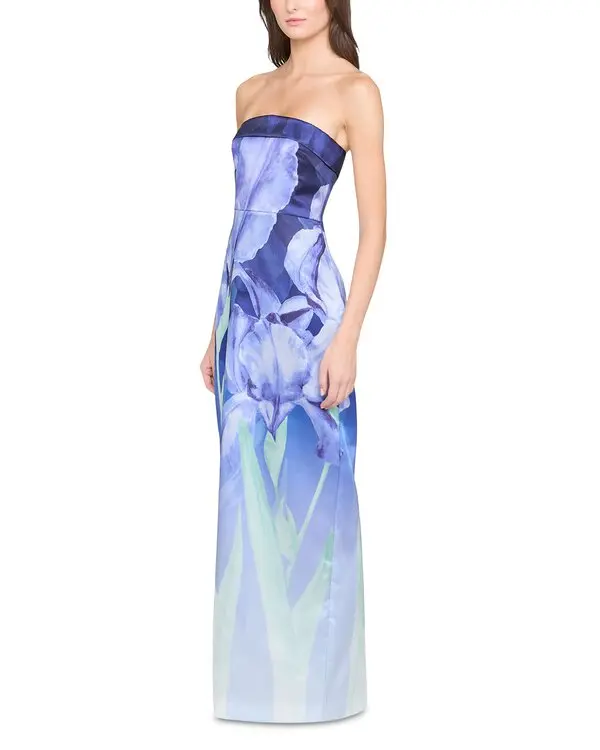 Theia Cyrilla Strapless Column Gown