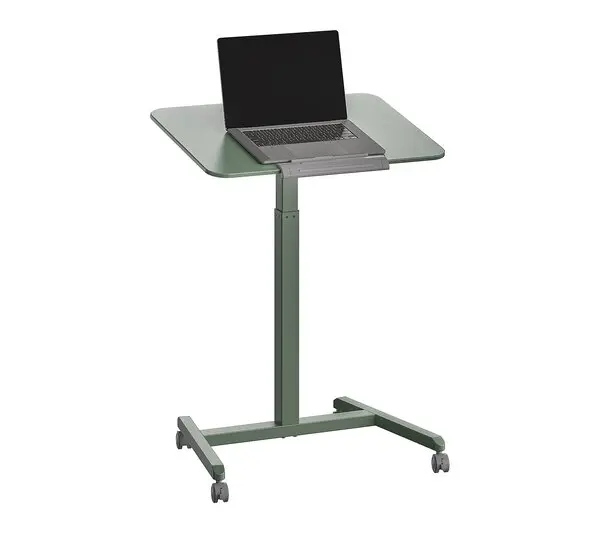SEVILLE CLASSICS Airlift Tilting Height Adjusta Ble Mobile Desk - One-color
