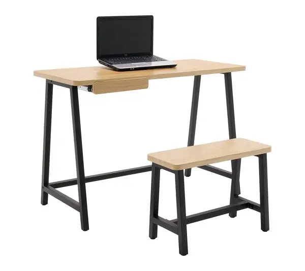 CALICO Designs Ashwood Homeroom Writing Desk Wi Th Bench - One-color