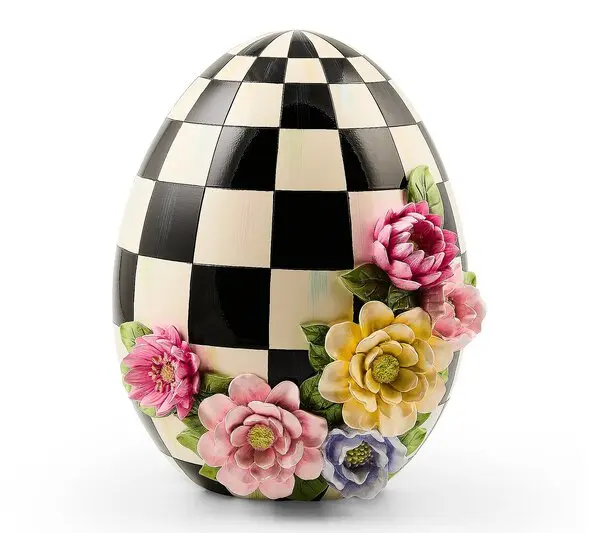 MACKENZIE-CHILDS Frolic Spring Floral Tabletop Egg - One-color