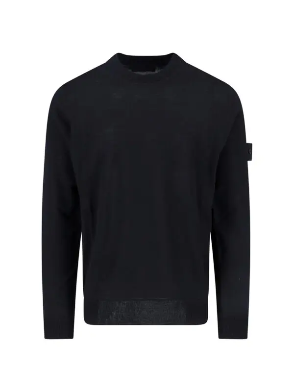 Stone Island Virgin Wool Sweater With Compass Logo