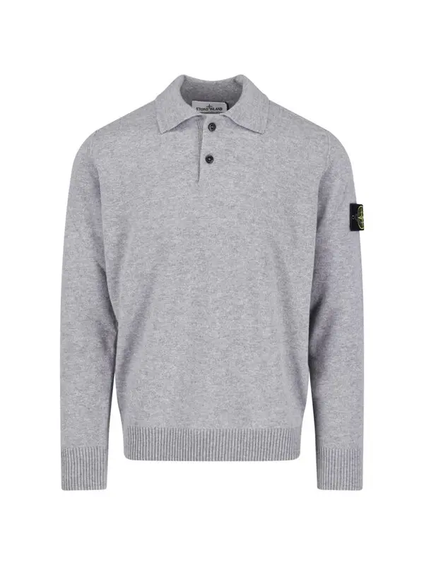 Stone Island Virgin Wool Sweater - Gray