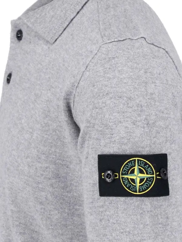 Stone Island Virgin Wool Sweater - Gray