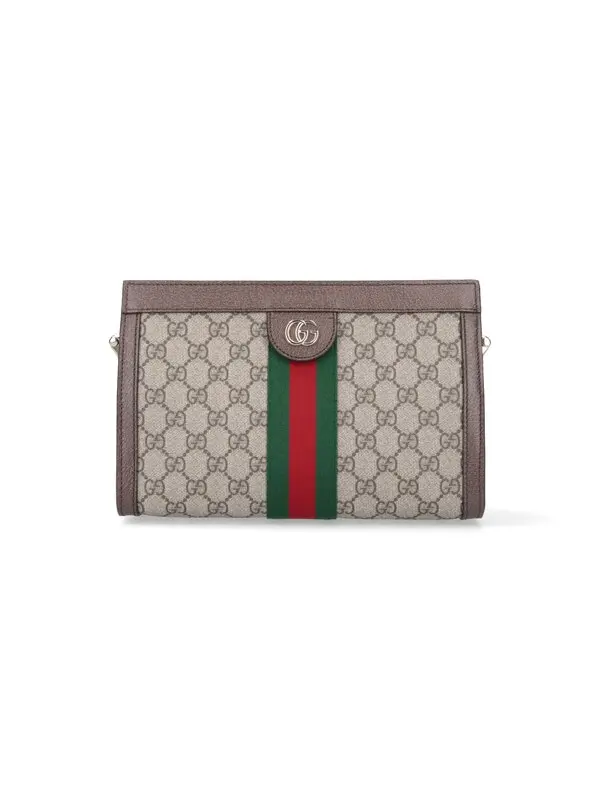 Gucci Ophidia Medium Shoulder Bag - Beige