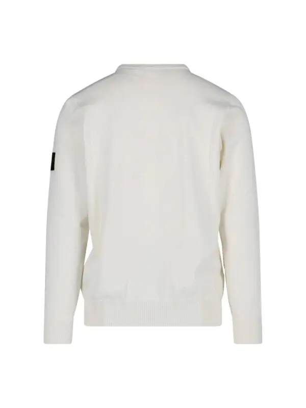 Stone Island Knitted Organic Cotton Sweater - White
