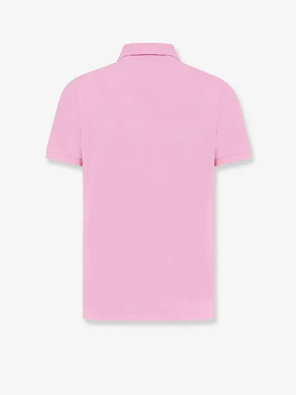 Polo Ralph Lauren Cotton Polo Shirt With Embroidered Logo On The Front - Pink