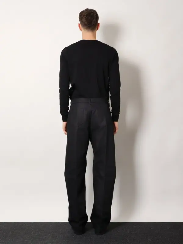 Rick Owens Geth Certified Cotton Blend Pants - Black