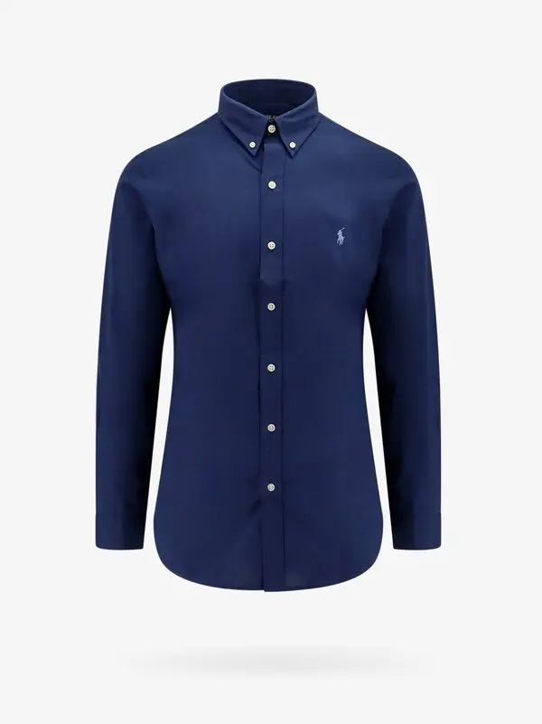 Polo Ralph Lauren Cotton Shirt With Front Embroidered Logo