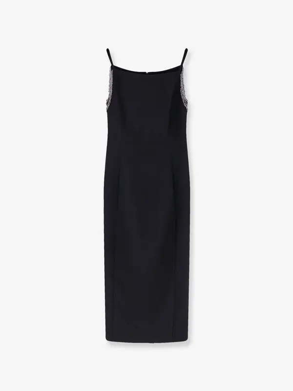 Pinko Bergamotto Dress With Jewel Details - Black