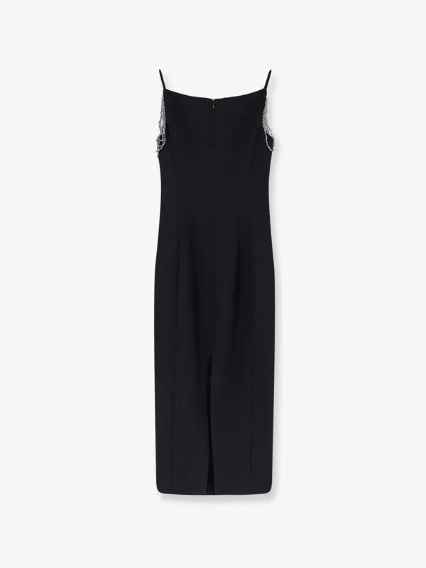 Pinko Bergamotto Dress With Jewel Details - Black
