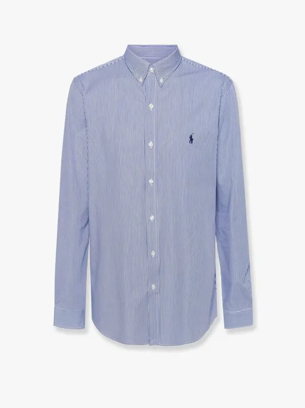 Polo Ralph Lauren Striped Stretch Cotton Shirt - Blue