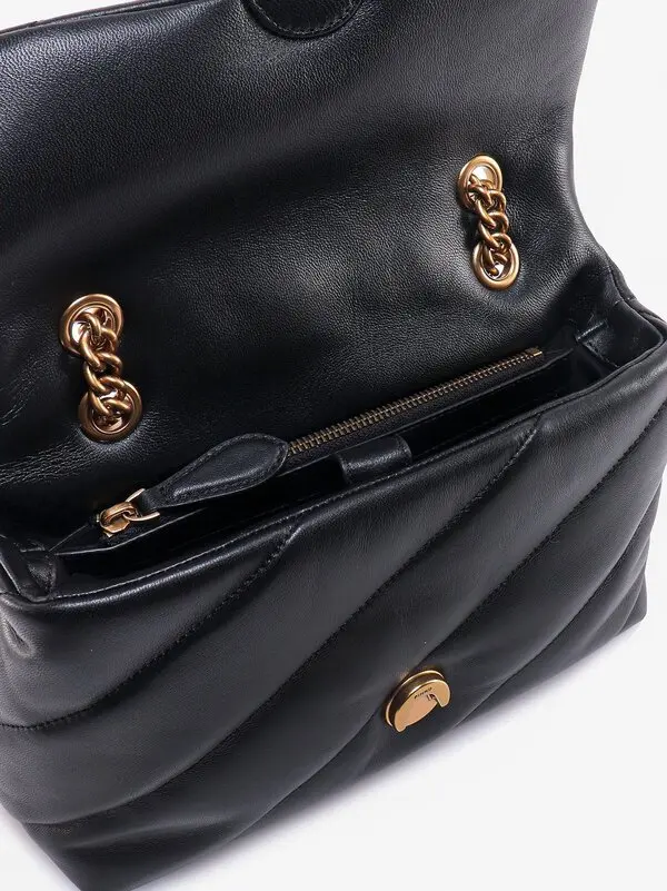 Pinko Love Puff Classic Matelassé Leather Shoulder Bag