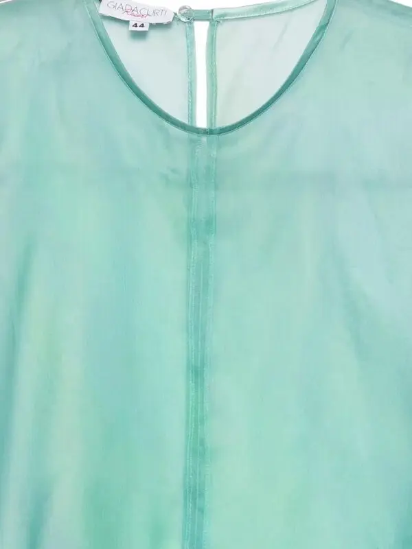 GIADA CURTI Balloon-sleeve Top - Green