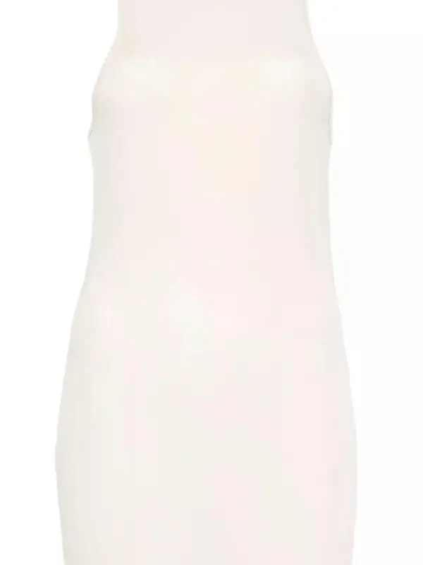 ENTIRE STUDIOS Racerback Ruched Midi Dress - Neutrals