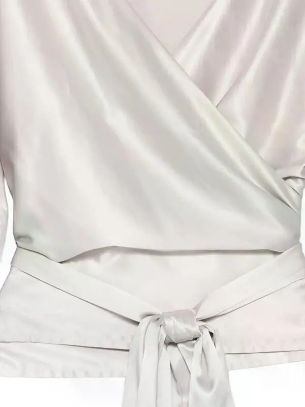 GIADA CURTI Tie-waist Wrap Top
