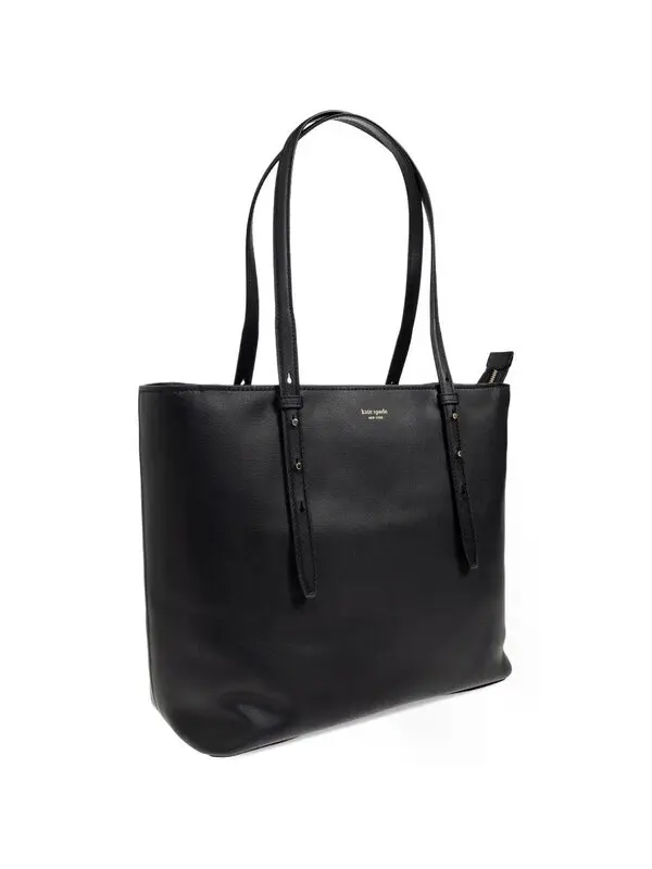 Kate Spade New York Leather Tote Bag With Studded Detail - Black