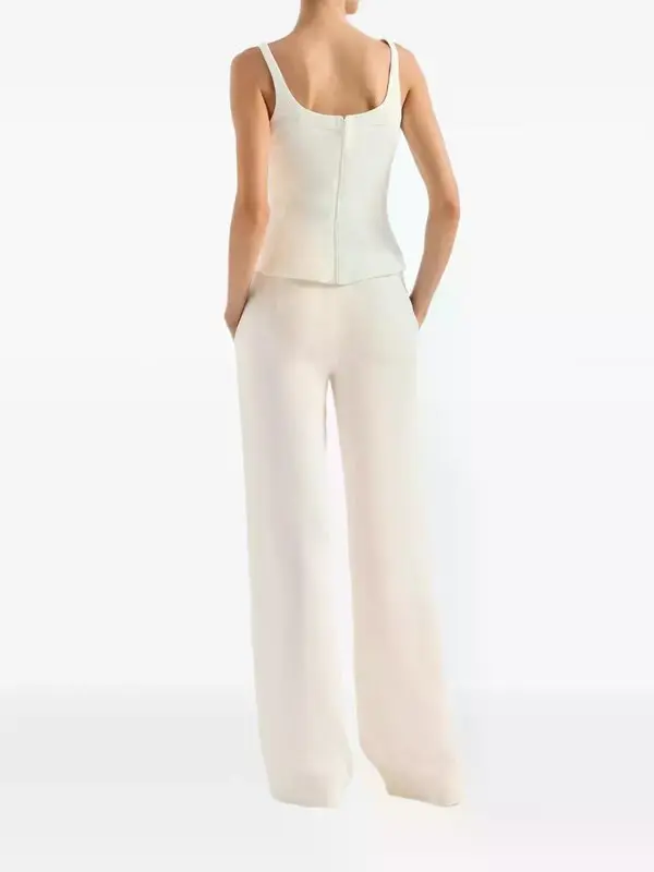 GENNY Embellished Square Neck Sleeveless Top
