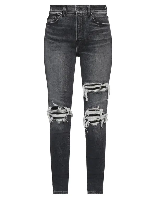 Amiri Skinny Fit Cotton Jeans With Distressed Details