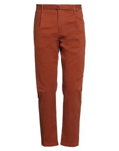 DANIELE ALESSANDRINI Pants Tan Size Cotton, Elastane